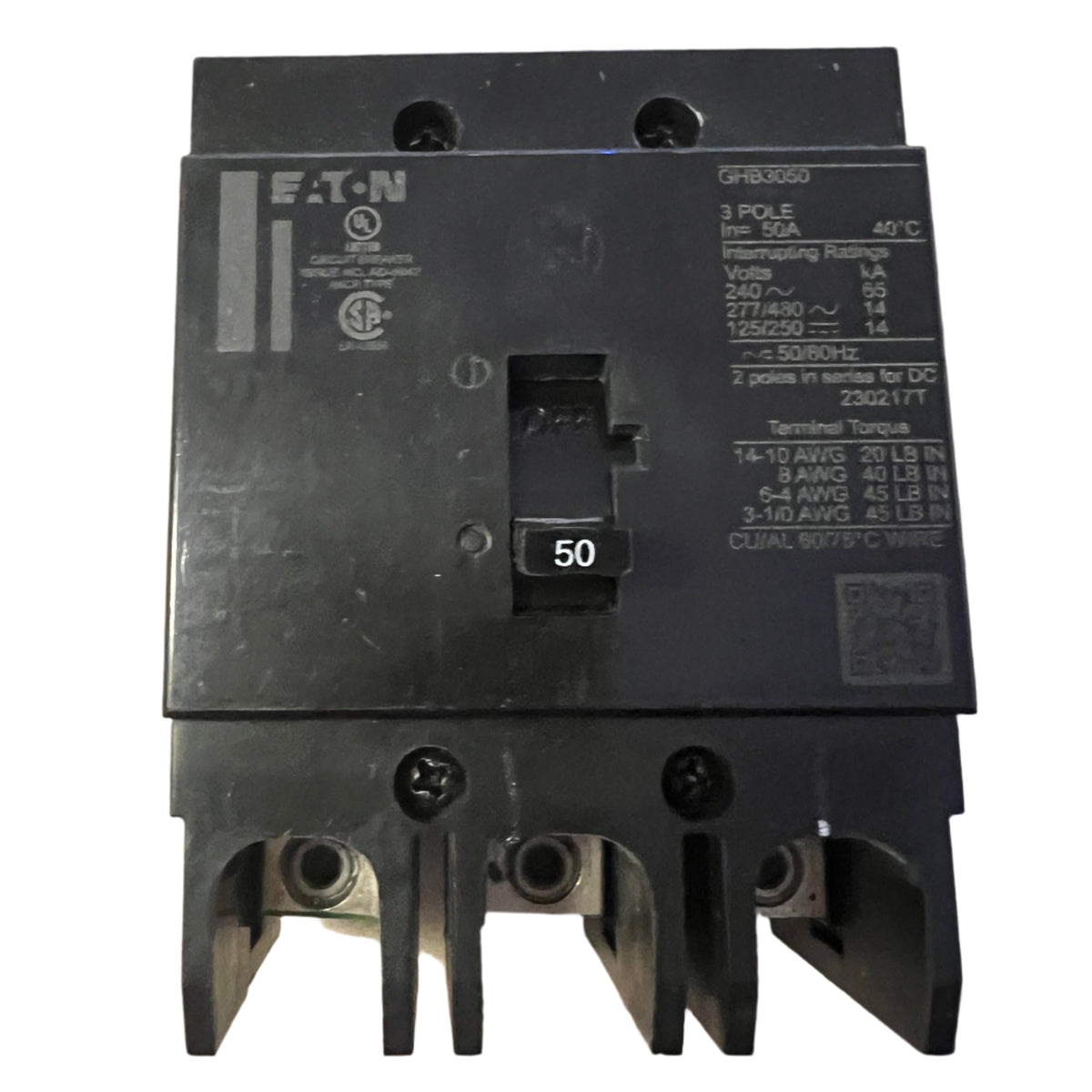 New Eaton 50 Amp Bolt-On Breaker - GHB3050 | Arck Electric – Arck ...