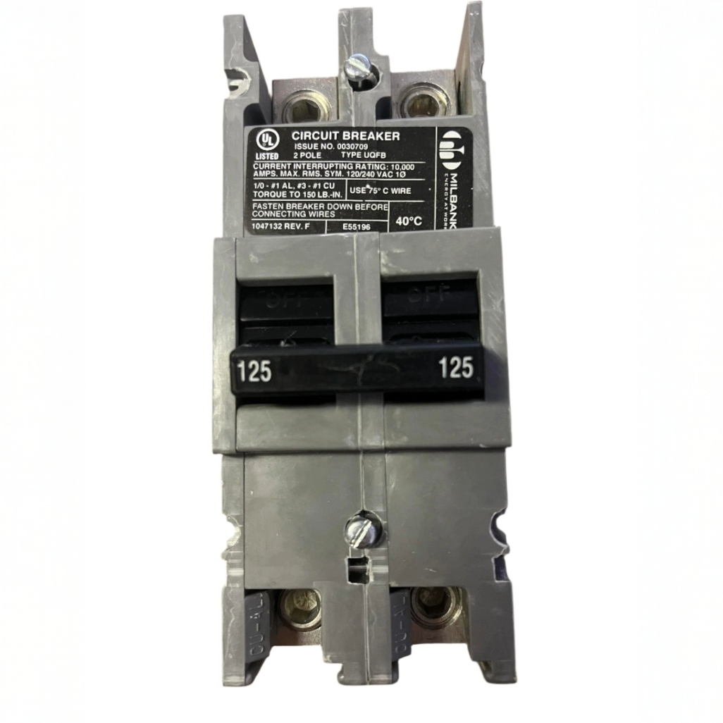 Milbank 125 Amp Bolt-On Circuit Breaker - UQFB125 | Arck Electric ...