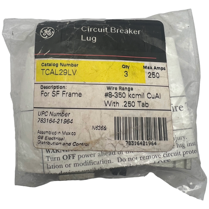 New GE Lugs TCAL29LV | Arck Electric – Arck Electrical Supply