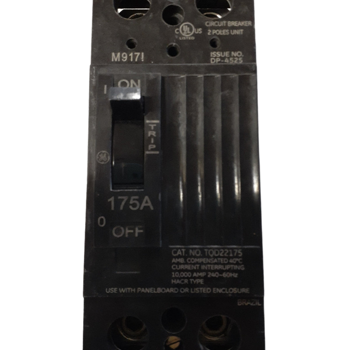 GE 175 Amp Main Circuit Breaker - TQD22175WL | Arck Electric – Arck ...
